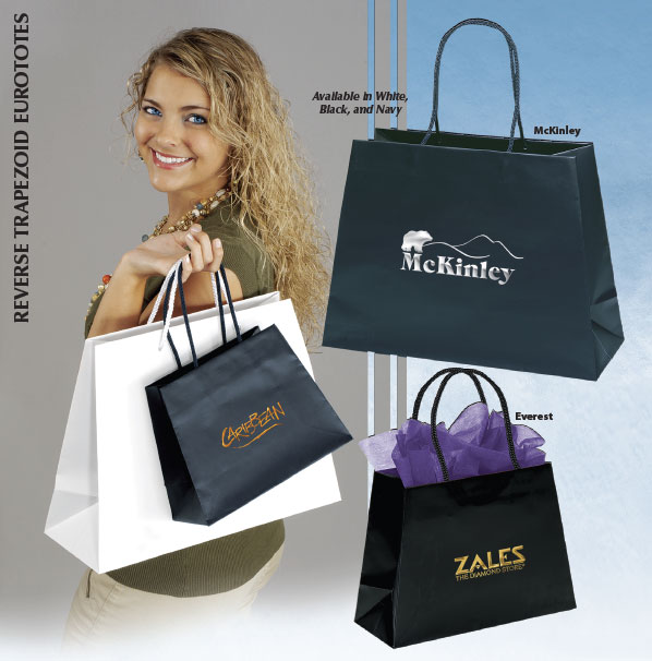 Custom Printed Reverse Trapezoid Eurotote Shopping Bags | Starpack, Inc.
